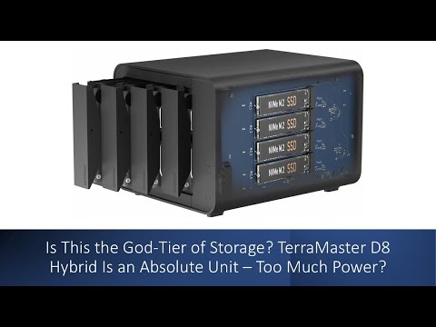 Is This the God-Tier of Storage? TerraMaster D8 Hybrid Is an Absolute Unit – Too Much Power?