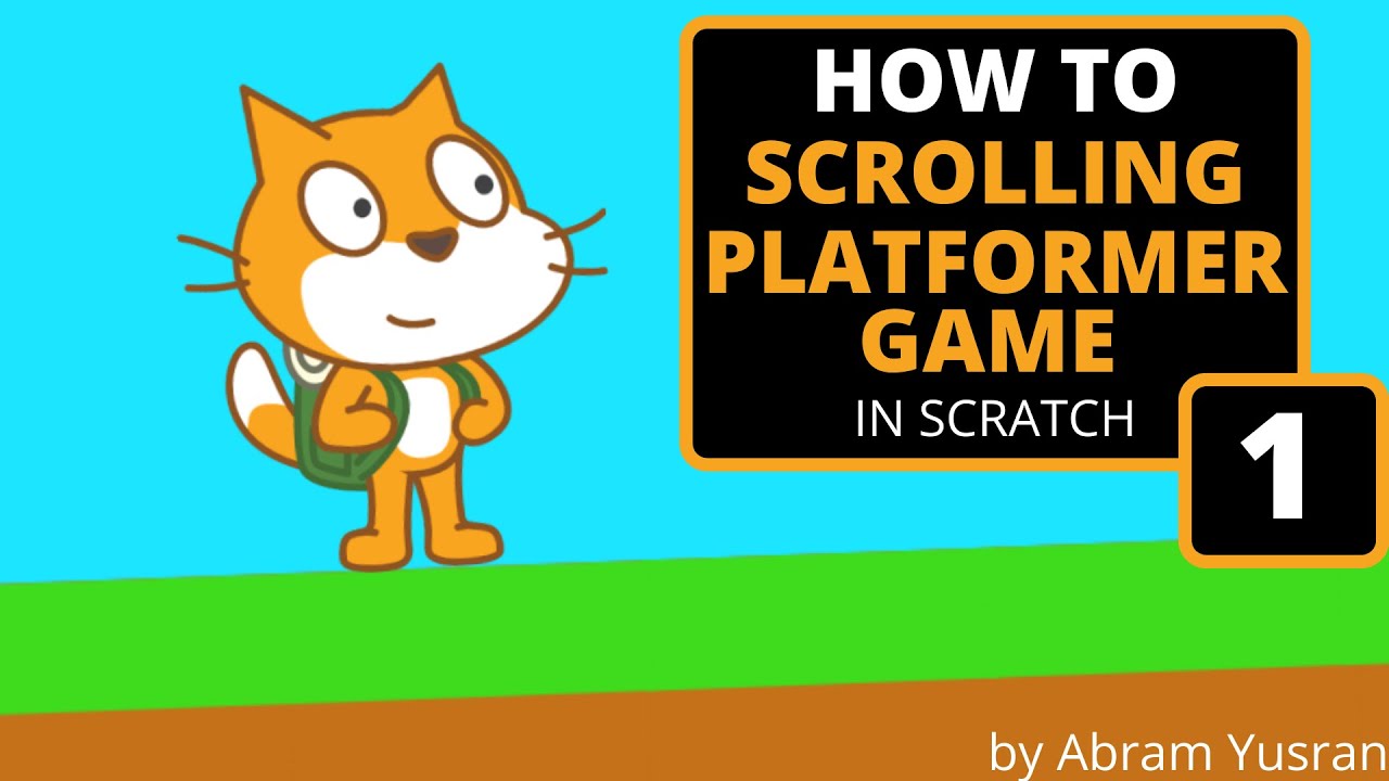 Scratch Tutorial | How to Make a Scrolling Platformer Game | Part 1 | Setup