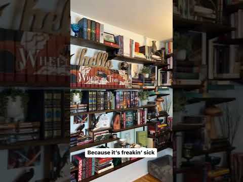 EPIC bookshelf setup that cost way too much money #shorts