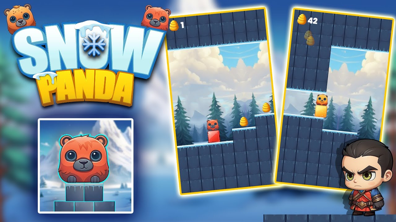 Snow Panda || Construct 3 Game Template || Source code