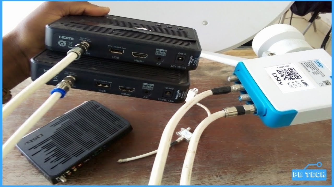 Dstv Extra View Installation - 2 Dstv HD Decoder + Smart Lnb.
