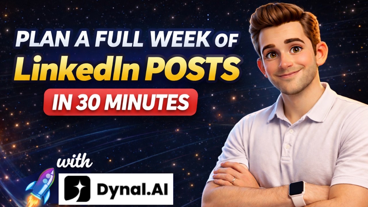 My LinkedIn Content System (How I Plan a Full Week of Posts in 30 Minutes)