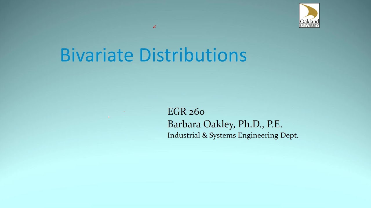 Video 5A Bivariate Distributions
