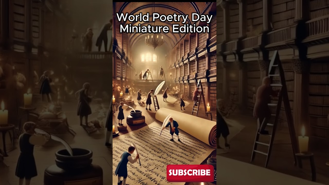 Tiny Poets Write on a GIANT Scroll in a Magical Library!