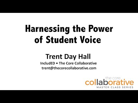 TCC Master Class: Harnessing the Power of Student Voice