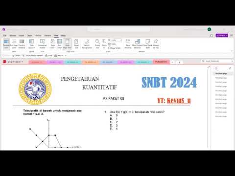 PENGETAHUAN KUANTITATIF (PK) PAKAET K9 || PERSIAPAN SNBT 2024 || KELAS SNBT KA KAEVINS