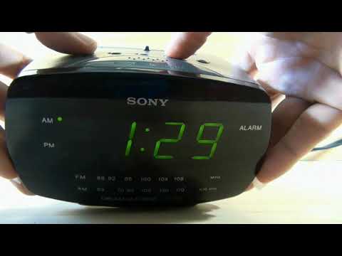 how to set Sony Dream Machine Clock Radio ICF-C111