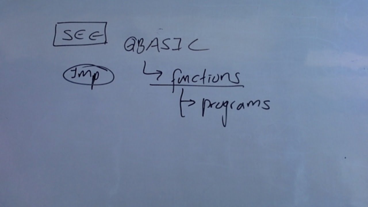 SEE QBASIC - Functions programs example
