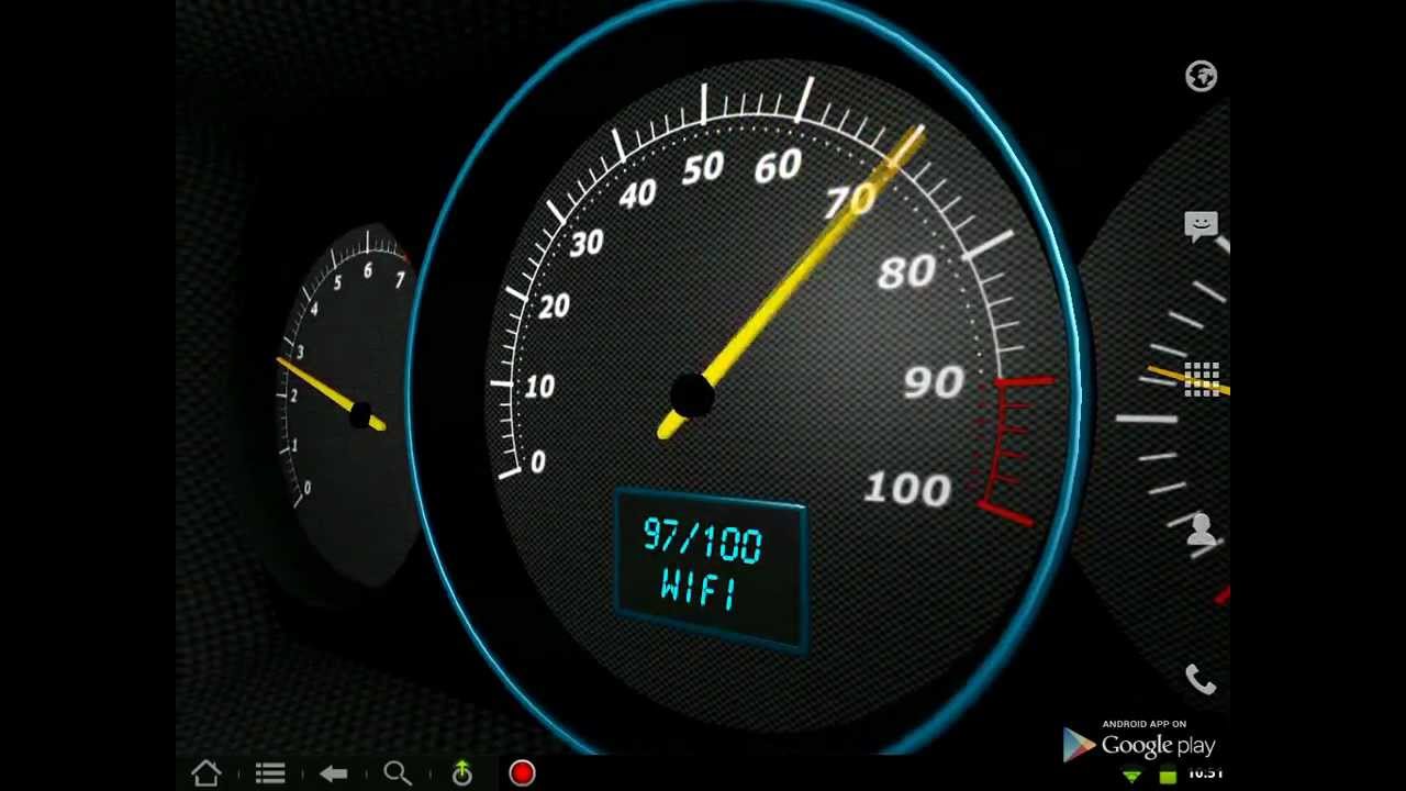 3D Speedometer Live Wallpaper