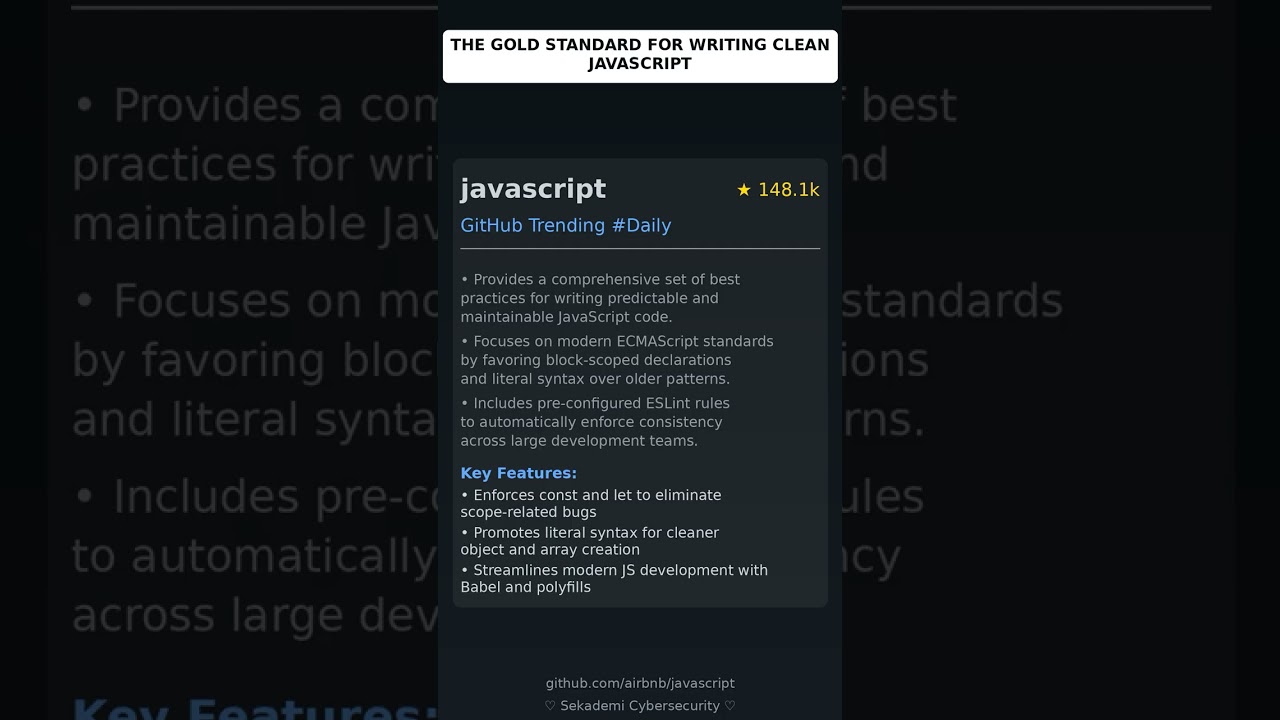 GitHub Trending Repositories: airbnb/javascript 🇬🇧