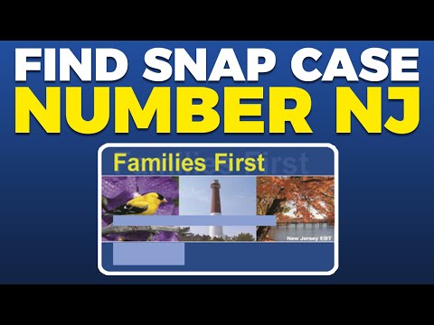 How To Find Snap Case Number NJ (2025)