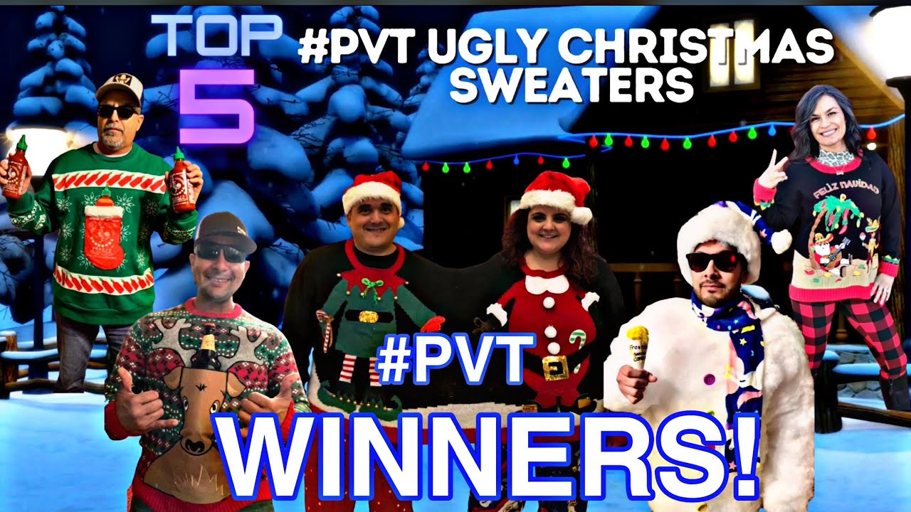 WINNERS of The #PVT UGLY CHRISTMAS SWEATER CONTEST #UglySweaterContestWinners