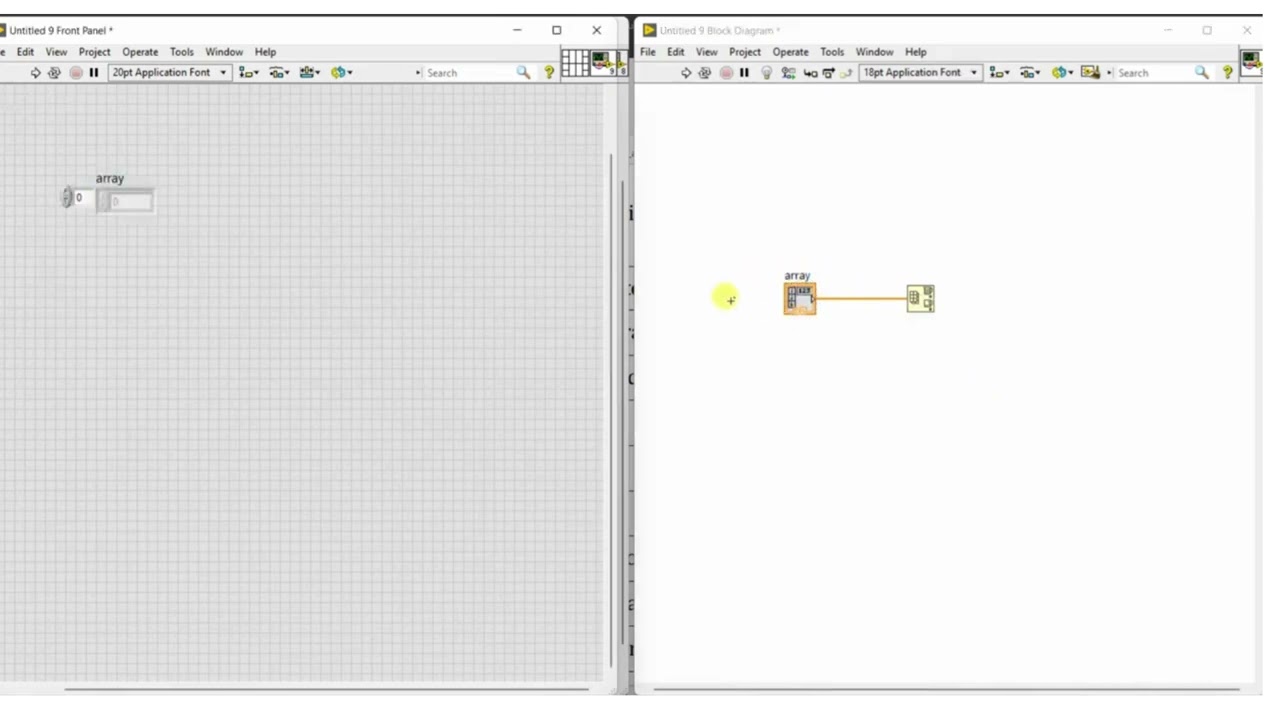 7. Finding array max. & array min., LabVIEW Programming Basics - BEC358A, Dept. of EC, RIT-Hassan