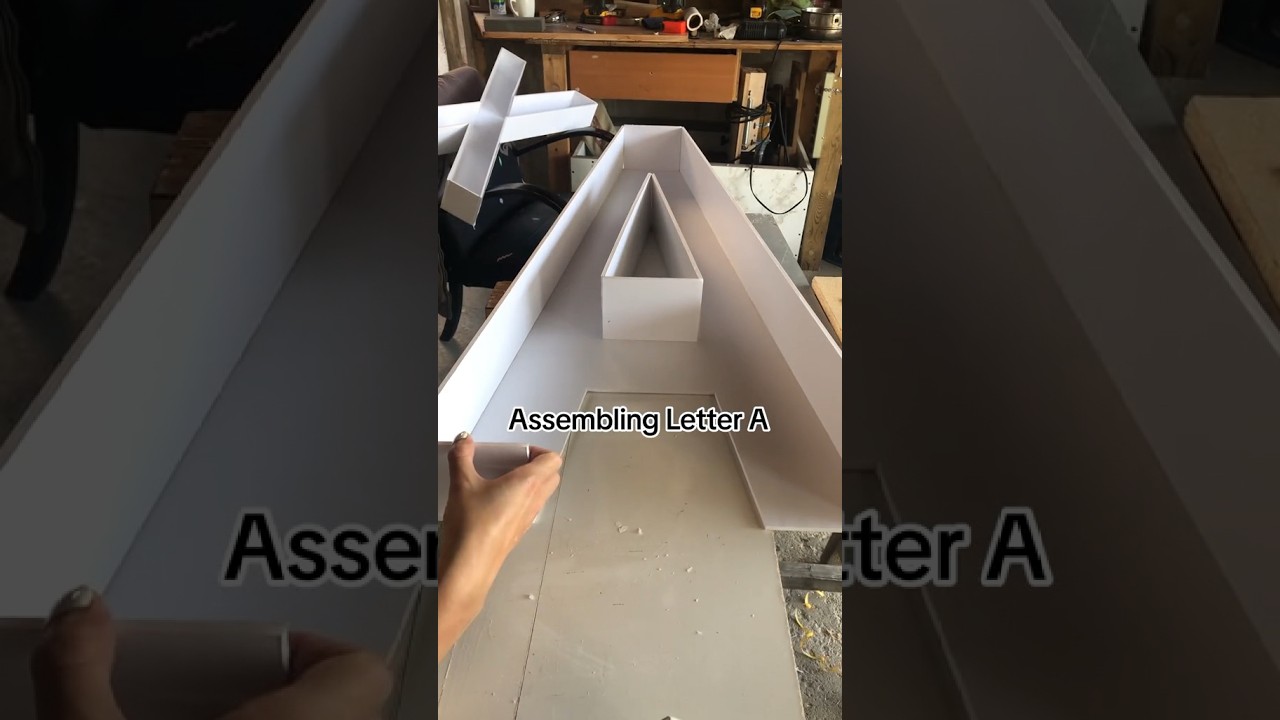 Lets craft a 3ft tall marquee letter “A” ! Next is to add in the lights💡