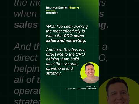 Why the CRO Should Own Marketing and RevOps | GTM Alignment with Meg Goetsch