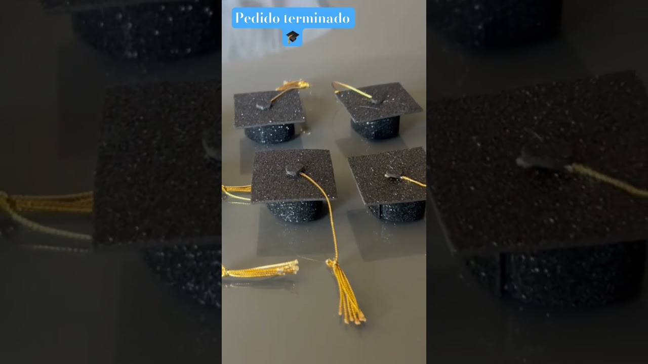 Mini birretes !! #graduación #manualidades #graduacines2024