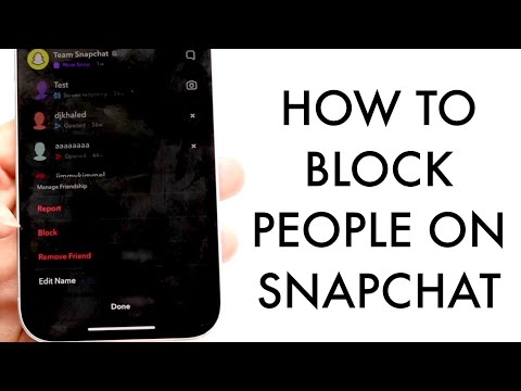 How To Block People On Snapchat! (2025)