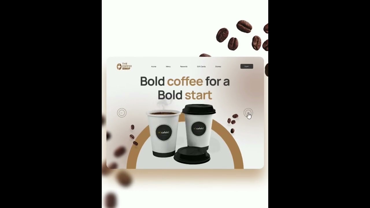 Coffee Company Website UI/UX Idea