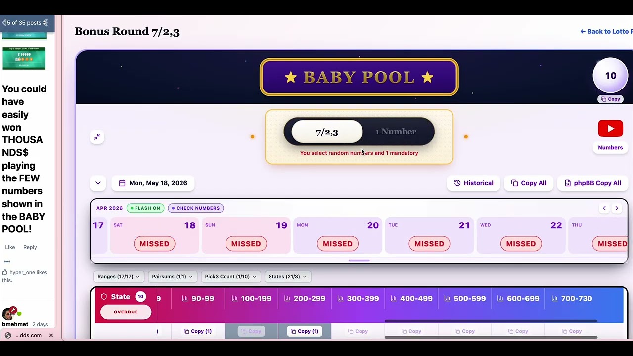 Lotto Pool Update -05-18-2026