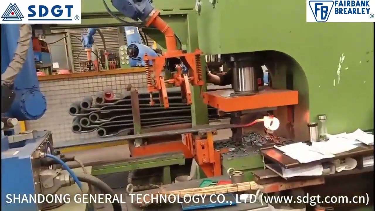 8-  SDGT The Leaf Spring Making Machine Manufacturer -ER3F automatic eye forming line