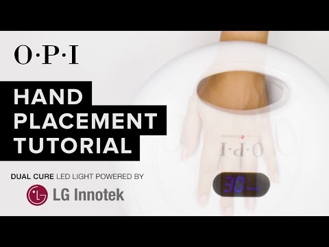 How-To: Cure OPI GelColor with Proper Hand Placement