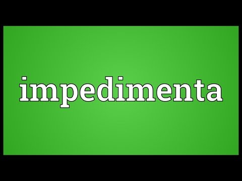 Impedimenta Meaning