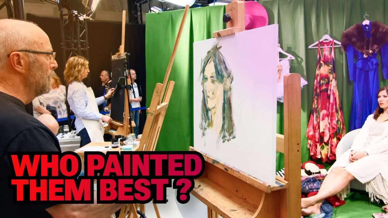 Ronni Ancona Helena Kennedy Julian Fellowes Heat | Portrait Artist of the Year UK