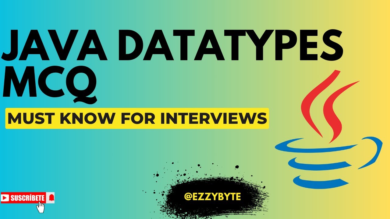 Java Data Types MCQ | Master Core Concepts for Interviews & Exams  #java #ezzybyte #datatypes