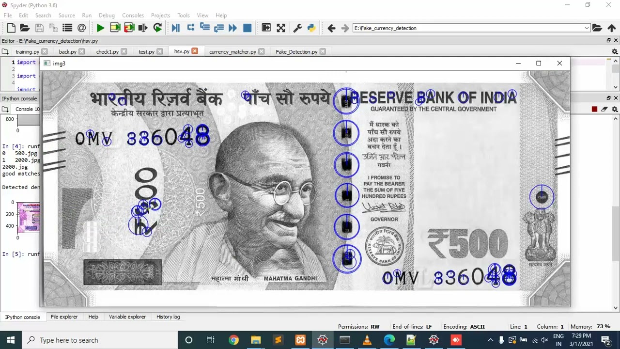 Efficient Image Processing Technique for Authentication of Indian Paper Currency - OKOK PROJECTS ...