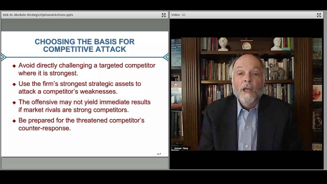 468 Module 5 - Strategic Options - Lect 2 - Offensive Actions