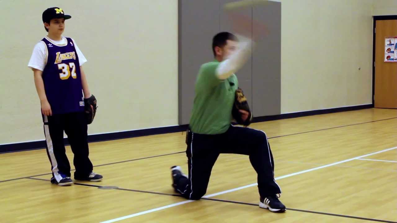 Kneeling Baseball Throwing Drill