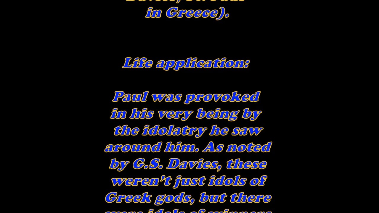 Daily Bible Verse Commentary  -  Acts 17:16