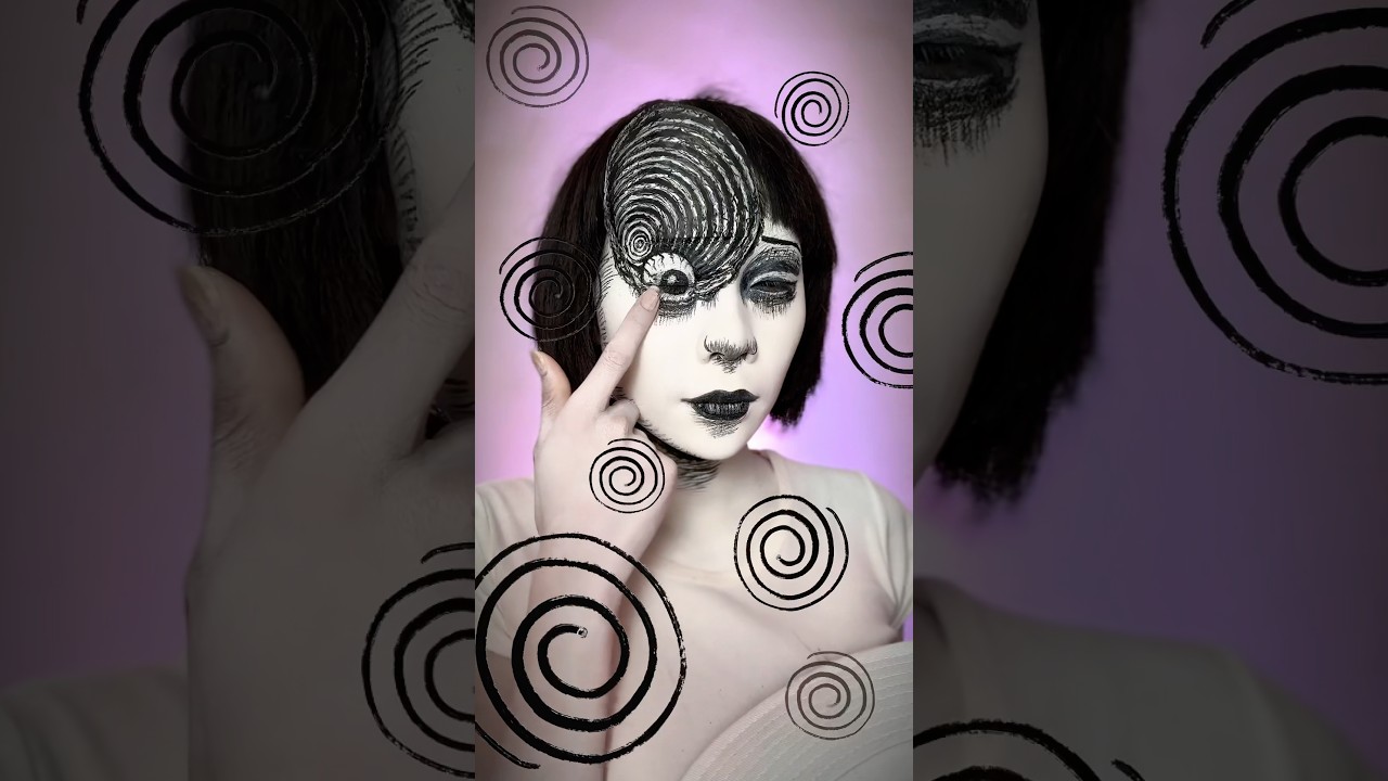 UZUMAKI MAKEUP #makeup #uzumaki #uzumakijunjiito #uzumakicosplay #junjiito #anpanmini