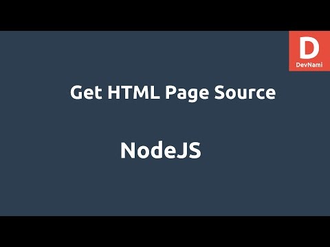 Learn NodeJS Get HTML Page Source - Mind Luster