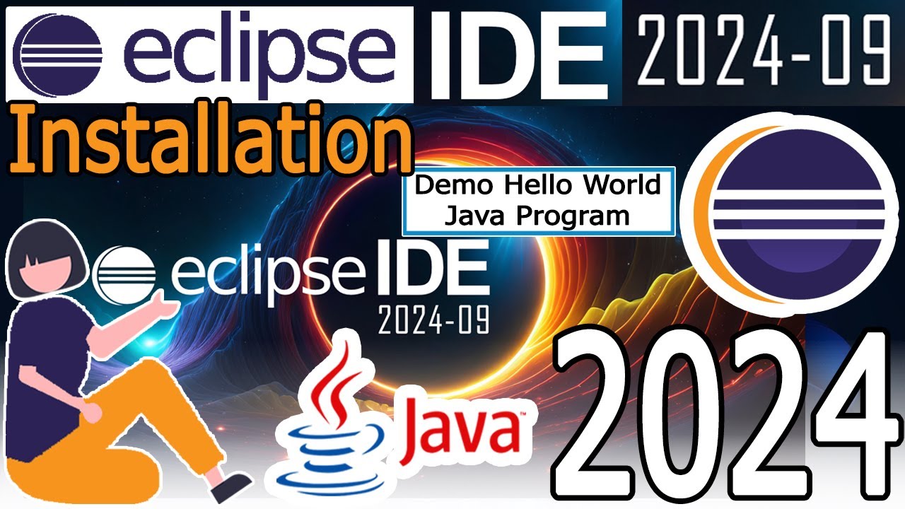 How to install Eclipse IDE 2024-09 on Windows 10/11 with Java JDK 22 [ 2024 Update ] Demo Java Code