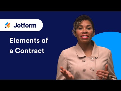 What Are the Elements of a Contract?