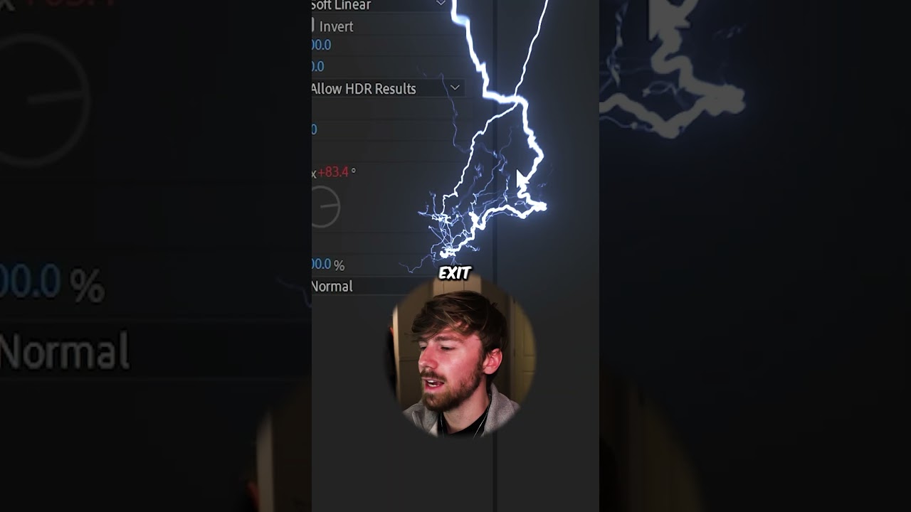 INSANE Lightning Effect #aftereffects #aftereffectstutorial #aetutorial #premierpro #edit #edits
