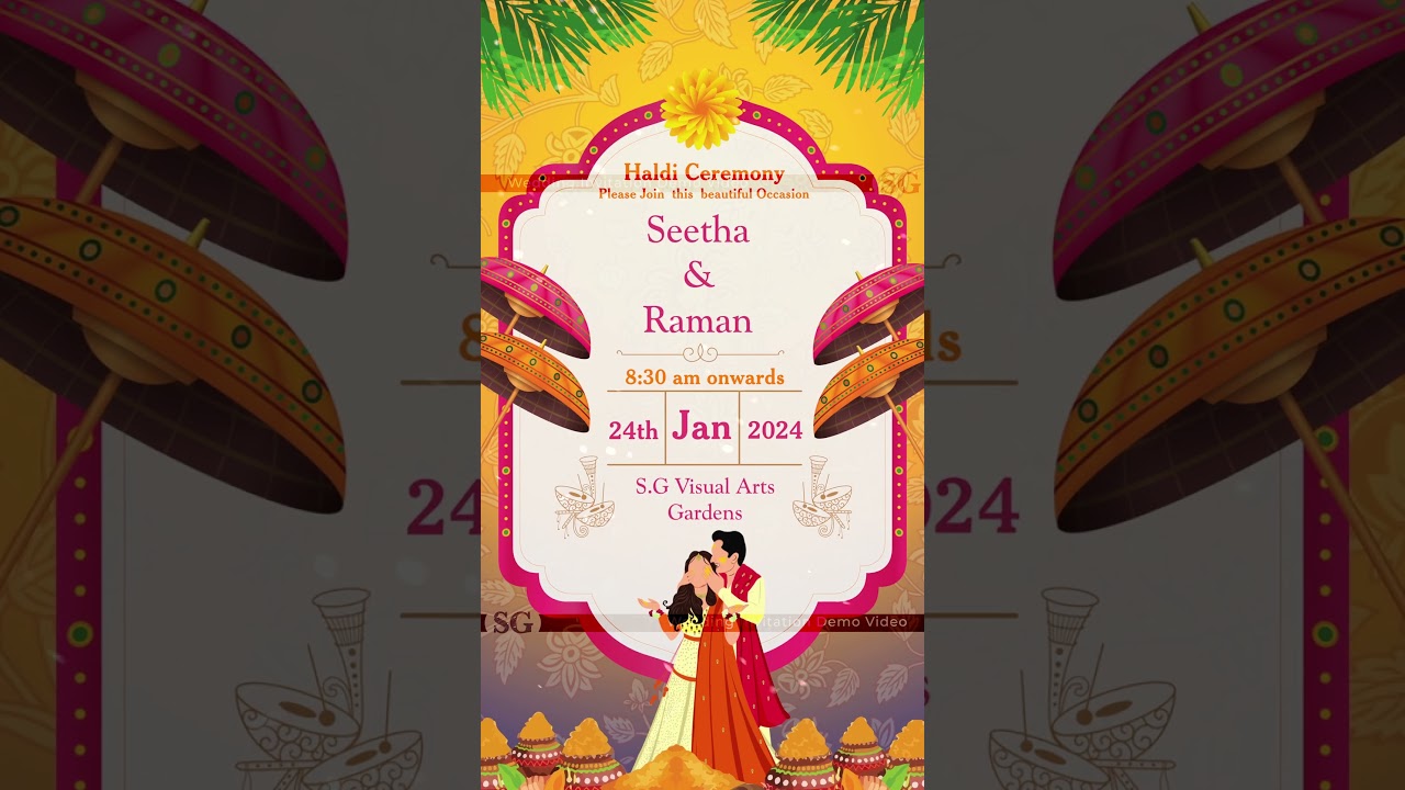 42 SgV Vector Wedding Invitation