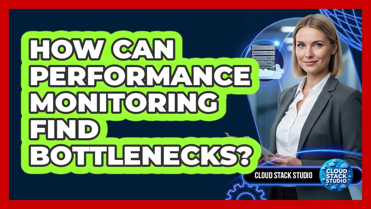 How Can Performance Monitoring Find Bottlenecks? - Cloud Stack Studio