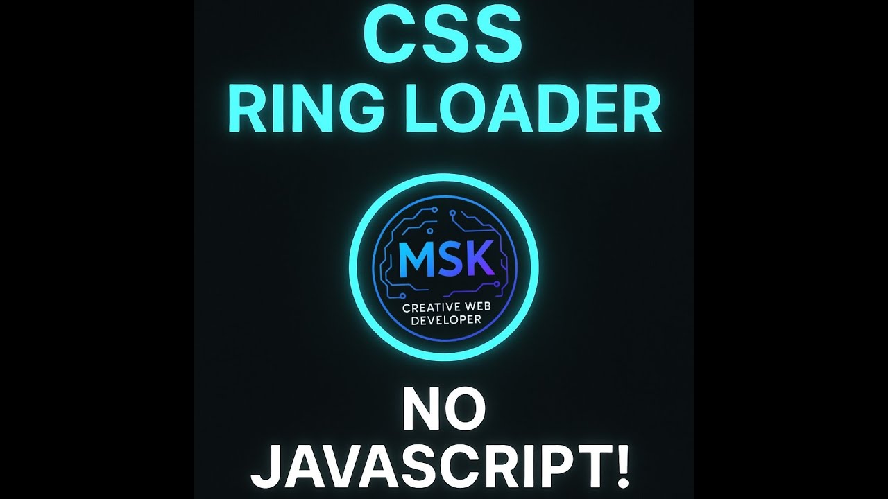 CSS Ring Pulse Loader Animation | Only HTML & CSS | No JavaScript!