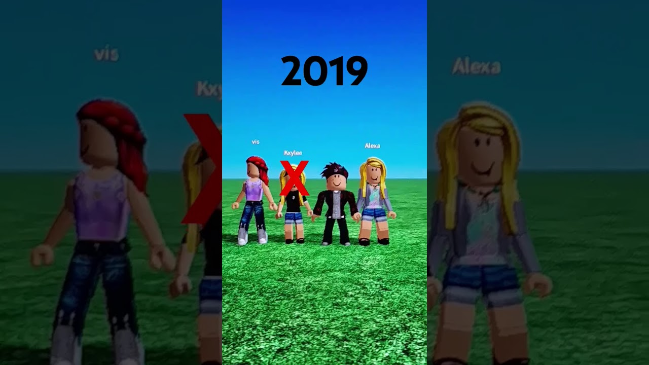 Me and my friends over the past 9 years #oldroblox #2019 #2018 #2017 #2016 #2015 #2014 #nostalgia