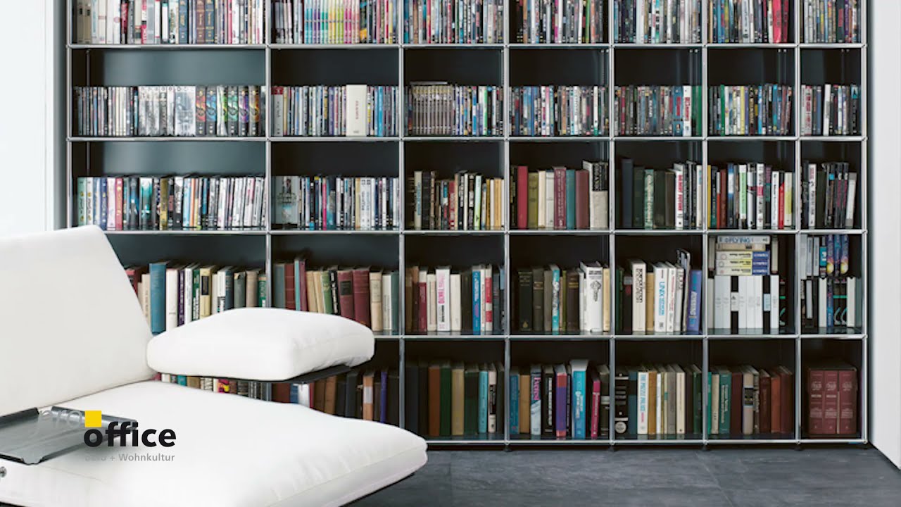 USM Haller glass cabinet with two glass doors