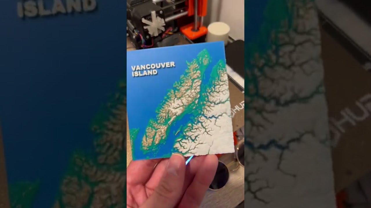 3D Printed Topographical Map