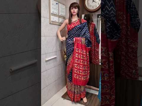 gold print saree wedding saree fancy saree patola saree traditional saree 2023