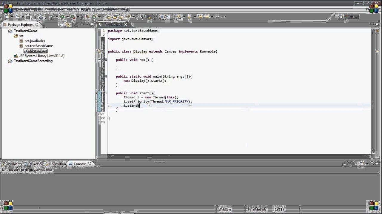 Java Text Based Game Tutorial 1