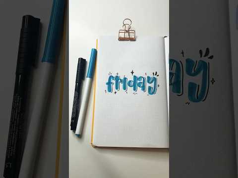 you HAVE to try this lettering trick #fontsonfridays #handlettering #fonts