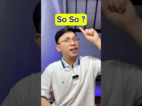 Arti So So #belajar #bahasainggris #learnenglish