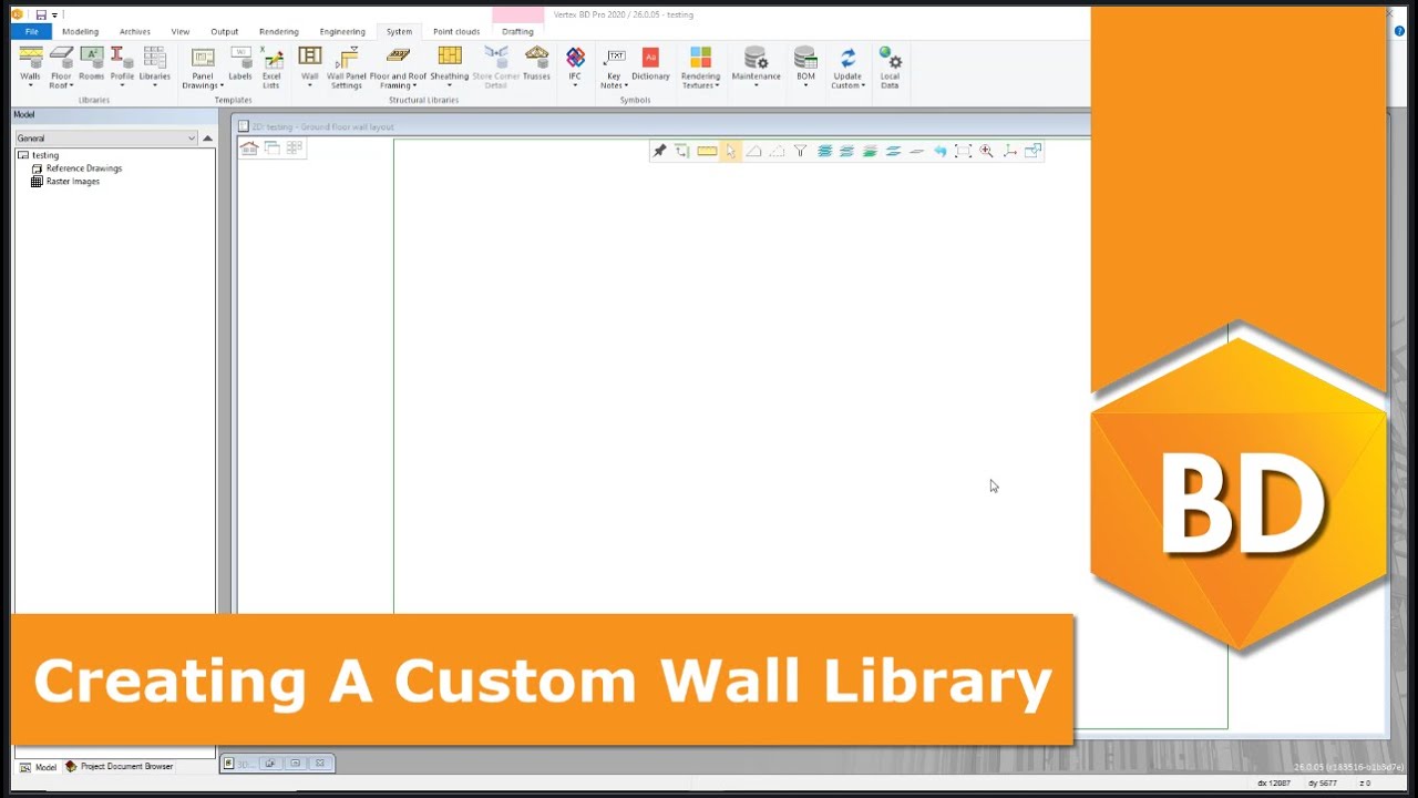 Creating A Custom Wall Library Within Vertex BD