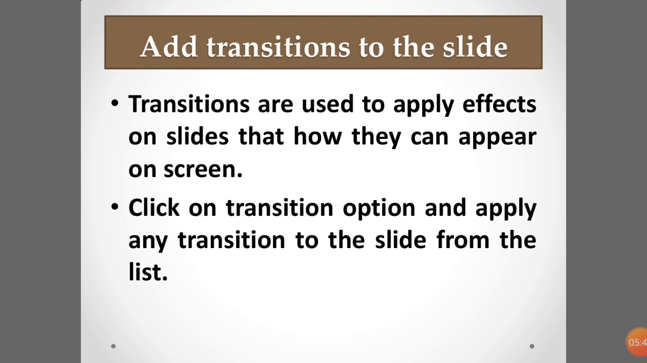 Grade-6th Subject-Computer Chapter-5 (Presentation-Visual Effects)-Part-3