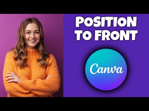 How To Position An Image To The Front In Canva | Canva Tutorial